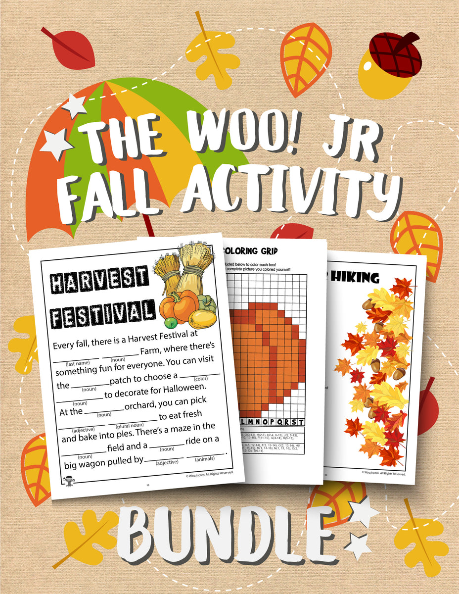 Fall Printable Kids Activity Bundle – PDF Printables from Woo! Jr. Kids ...