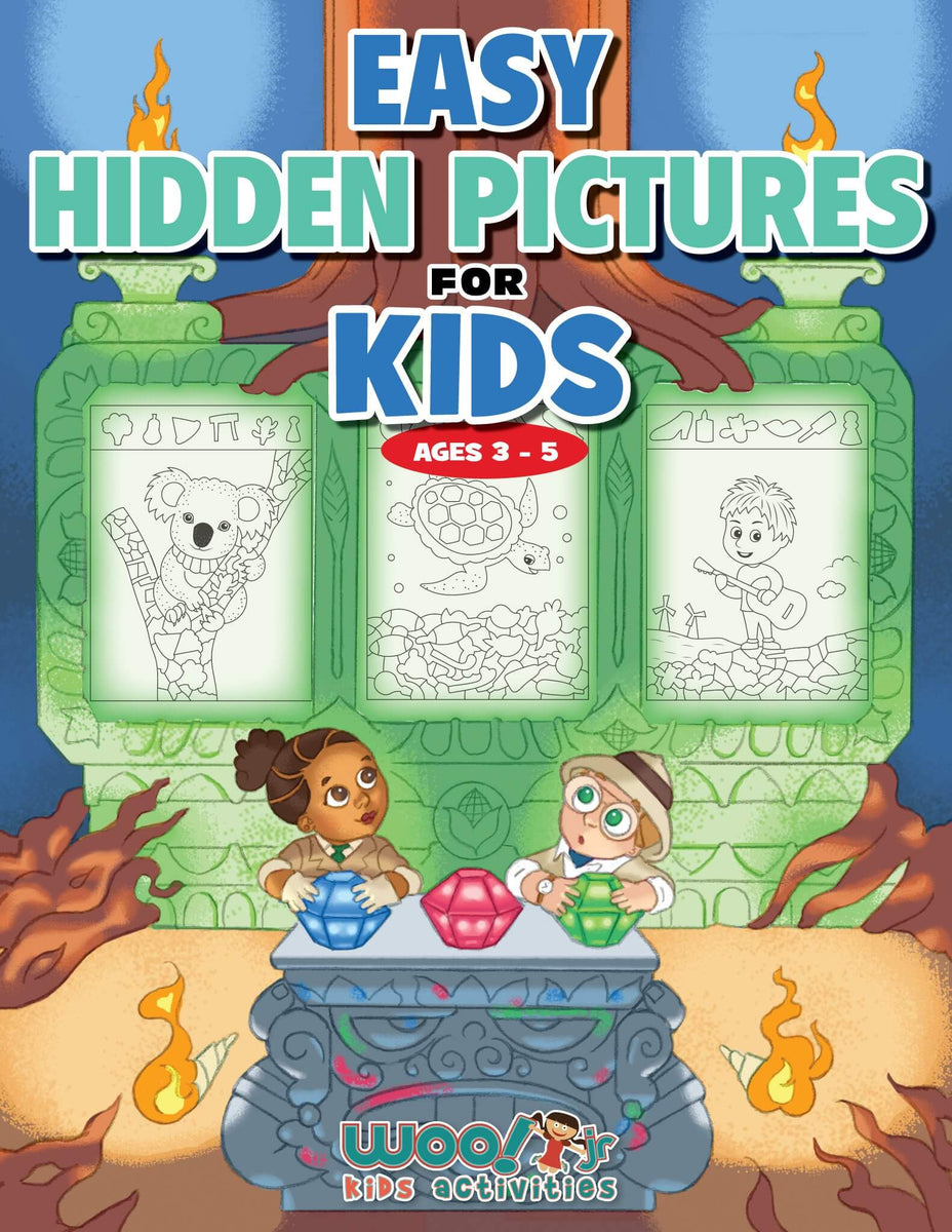 Easy Hidden Pictures for Kids Ages 3-5: A Book of Object Recognition ...
