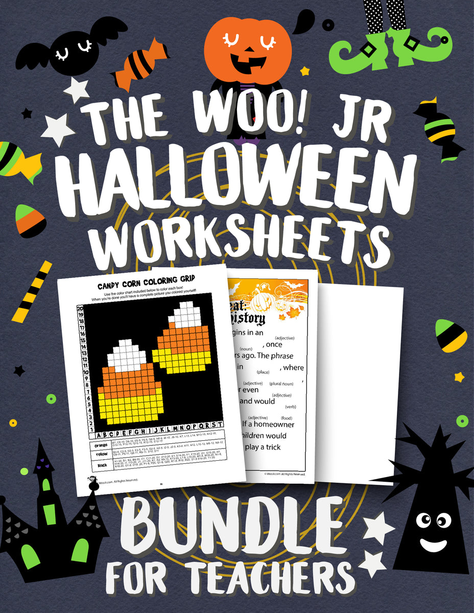 Halloween Worksheets Bundle for Teachers & Homeschoolers – PDF ...