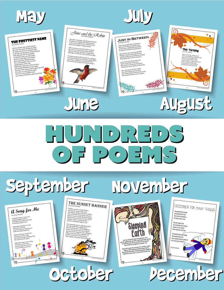 Printable Kids Poems PDF Bundle – PDF Printables from Woo! Jr. Kids ...
